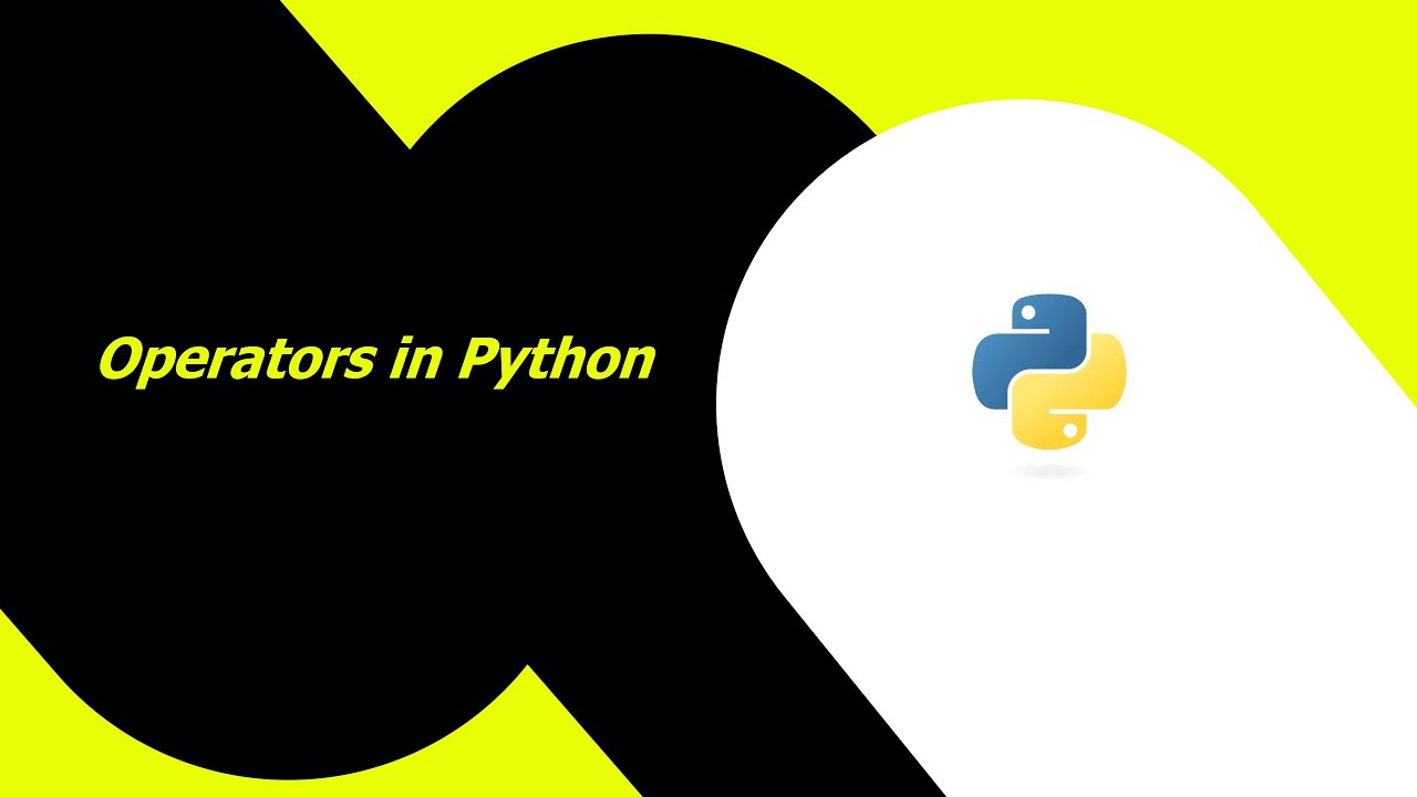 3 Operators In Python Youtube
