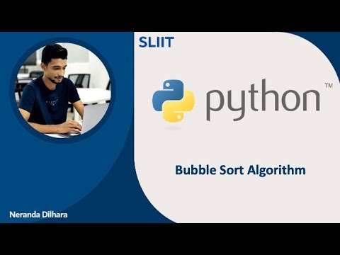 Bubble Sort Algorithm Python Youtube