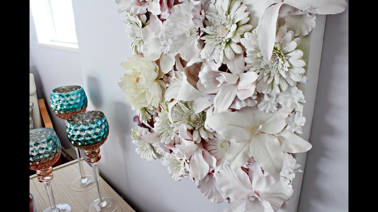Diy 3d Flower Canvas Wall Art Diy Mother S Day Gift Youtube
