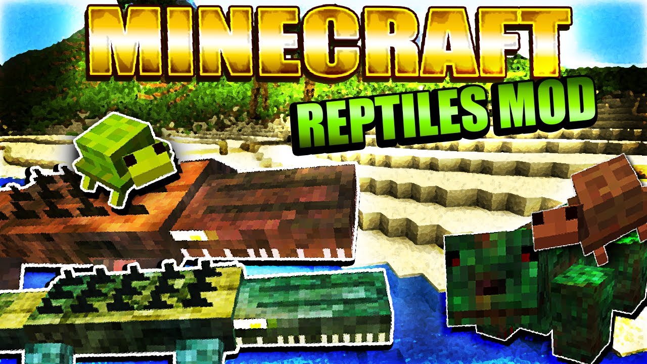 Minecraft Reptile Mod 1 15 2 Croc Turtle And Lizard Mod Review Youtube