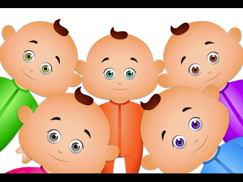 Five Little Babies Jumping On The Bed Nursery Rhymes For Children