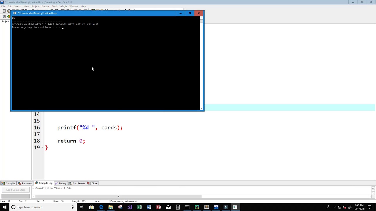 C Program Enums Youtube