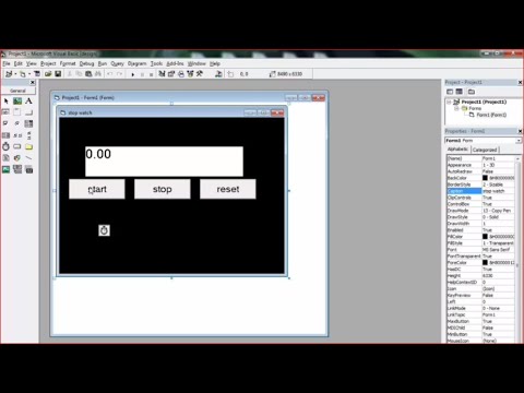 How To Make Stopwatch By Using Visual Basic 6 0 In An Easy Way Pc