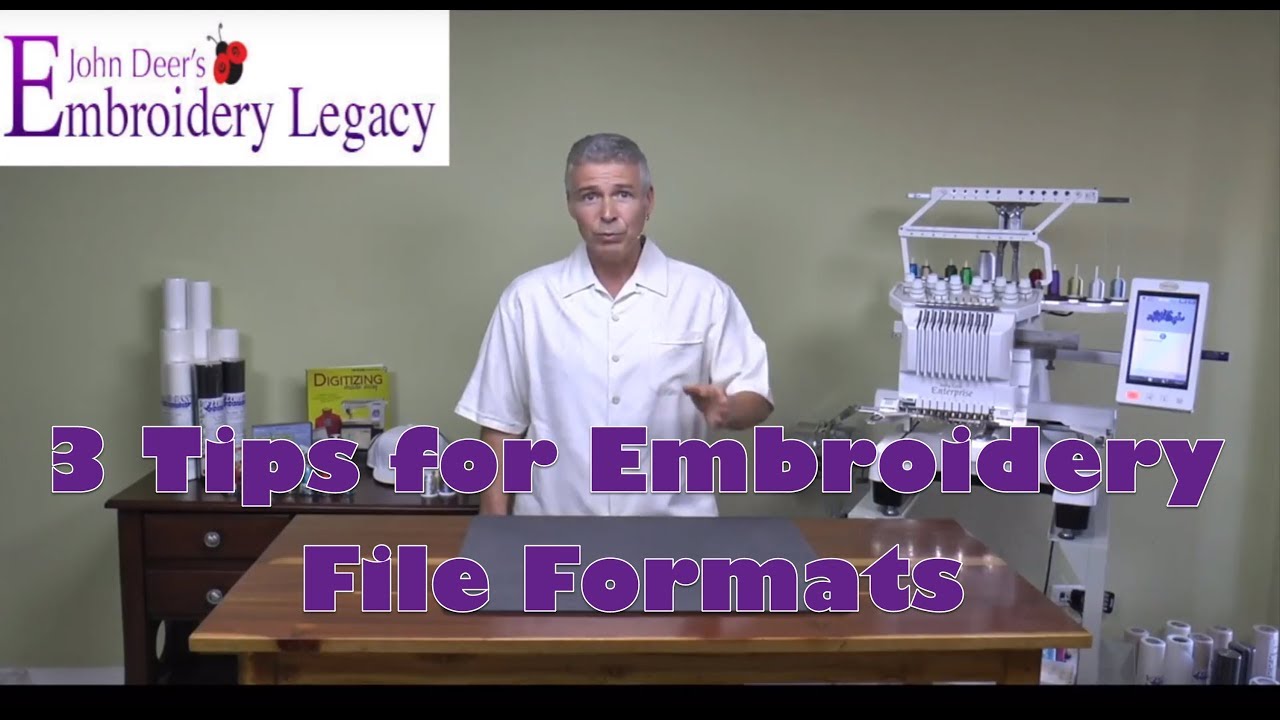 Machine Embroidery File Formats Explained Youtube