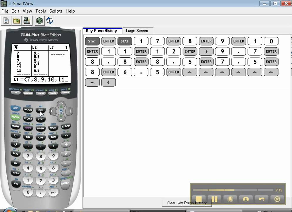 Ti 83 Entering Data Youtube