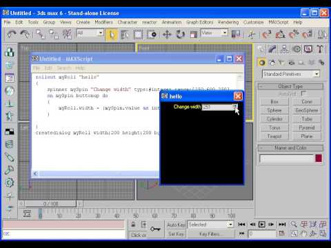 3dsmax Maxscript Ui Youtube