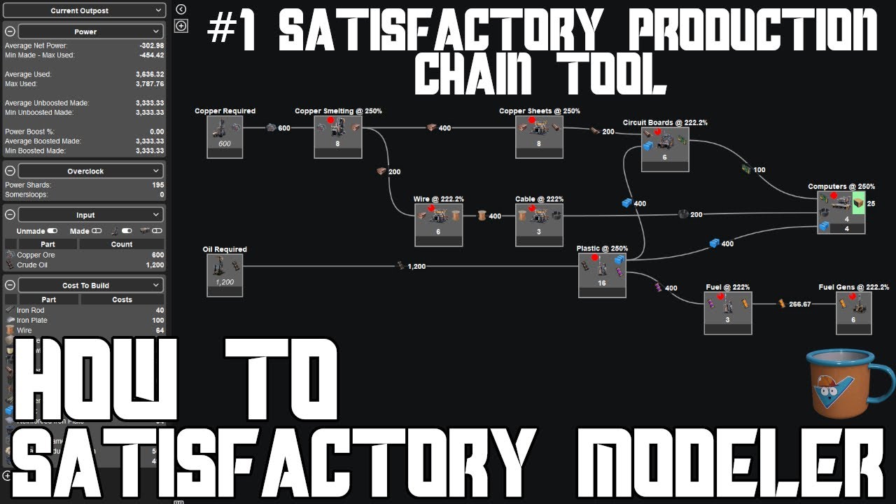 The 1 Satisfactory Production Planner Tool Satisfactory 1 0 How To