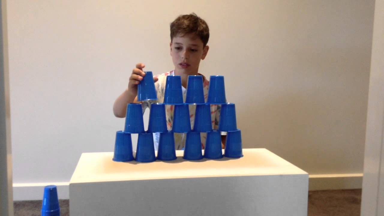 Cup Stacking Race Youtube