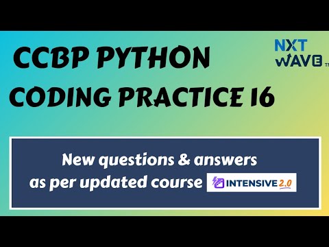 Coding Practice 16 Python Ccbp Nxtwave Ccbp Ccbpians