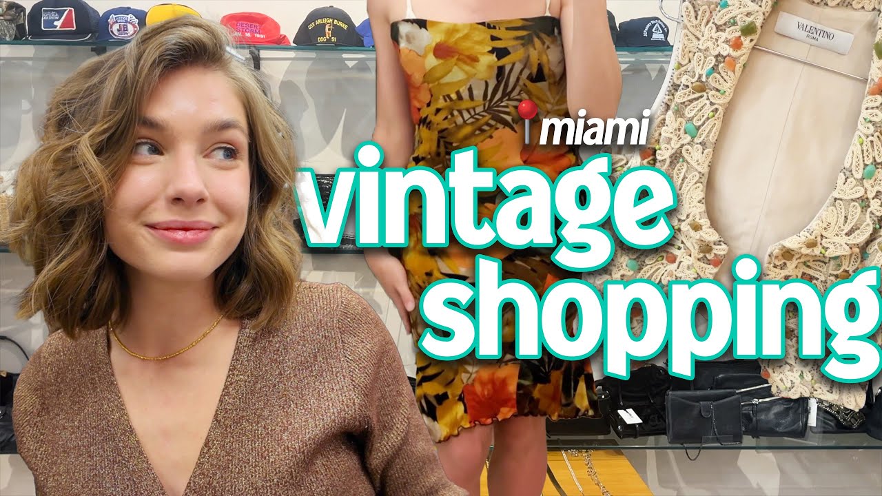 Vintage Shopping In Miami рџњґ Try On Haul Thrift Vlog 61 Youtube