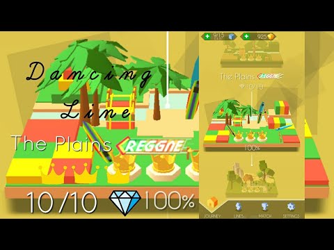 Dancing Line Bonus 3 The Plains Reggae Remix 100 All Gems