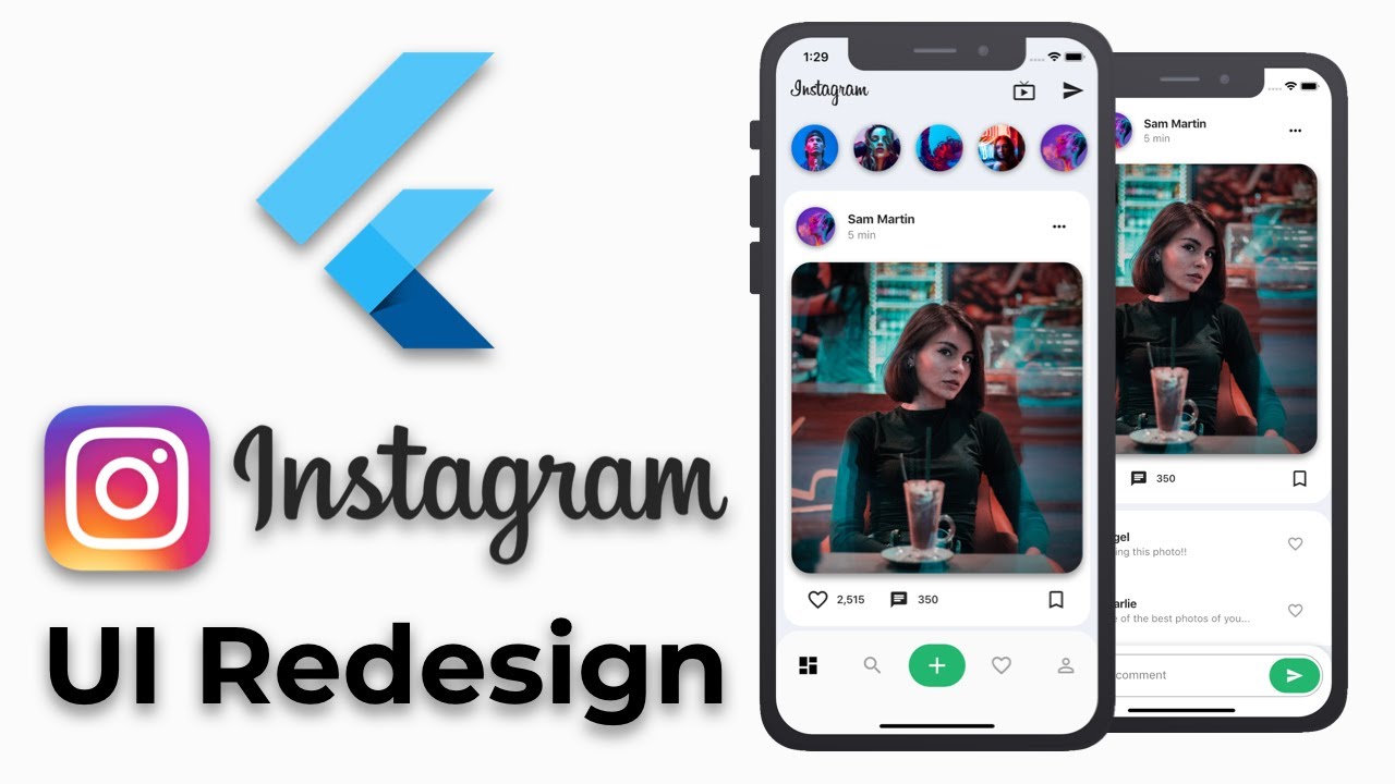 Flutter Instagram Ui Redesign Speed Code Youtube