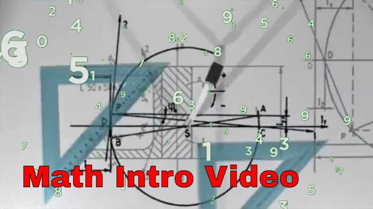 Math Video Background Template Copyright Free Education Opening