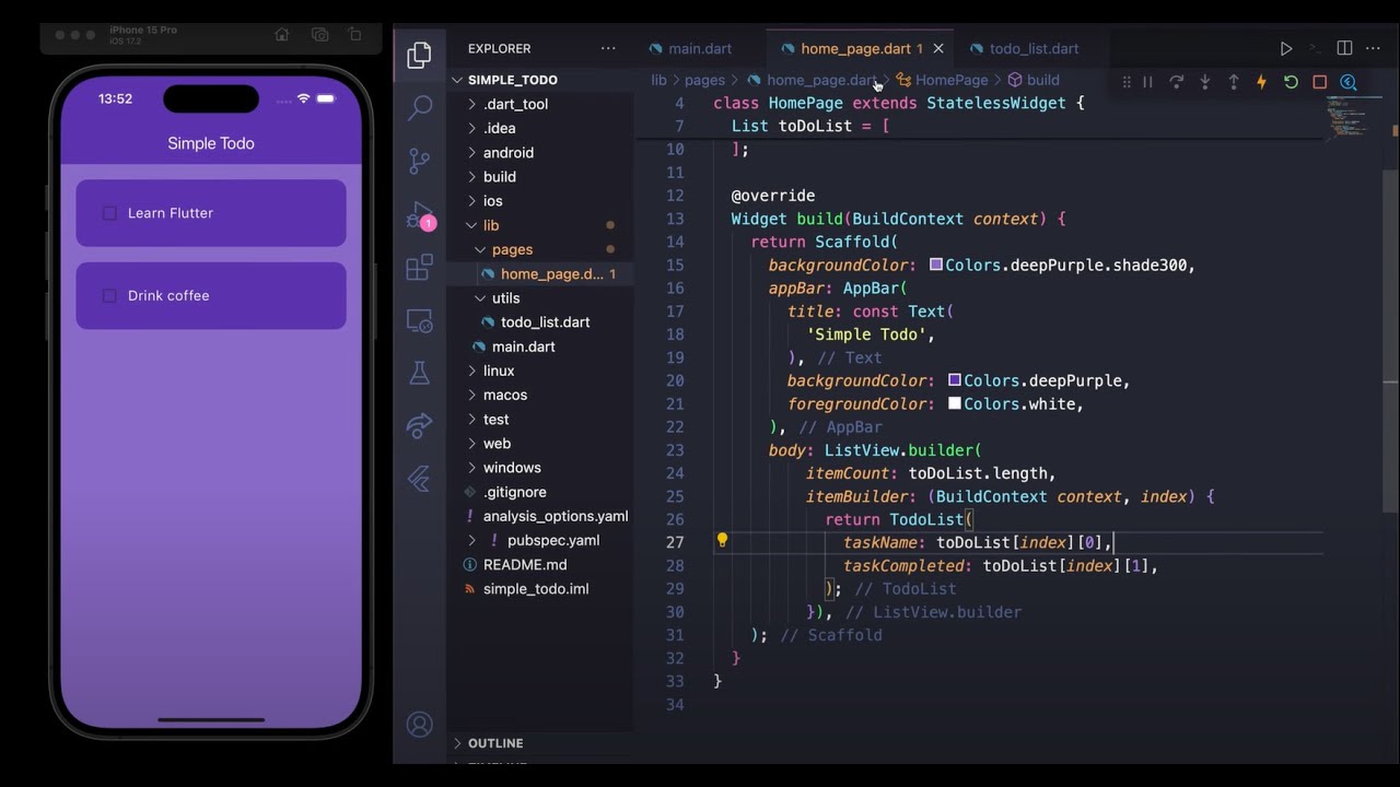 Flutter Todo App Tutorial For Beginners Apps From Scratch Youtube