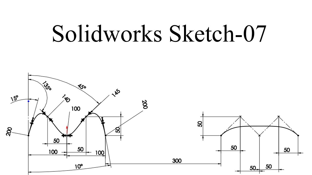 How To Draw All Kinds Of Splines In Solidworks Complete Spline