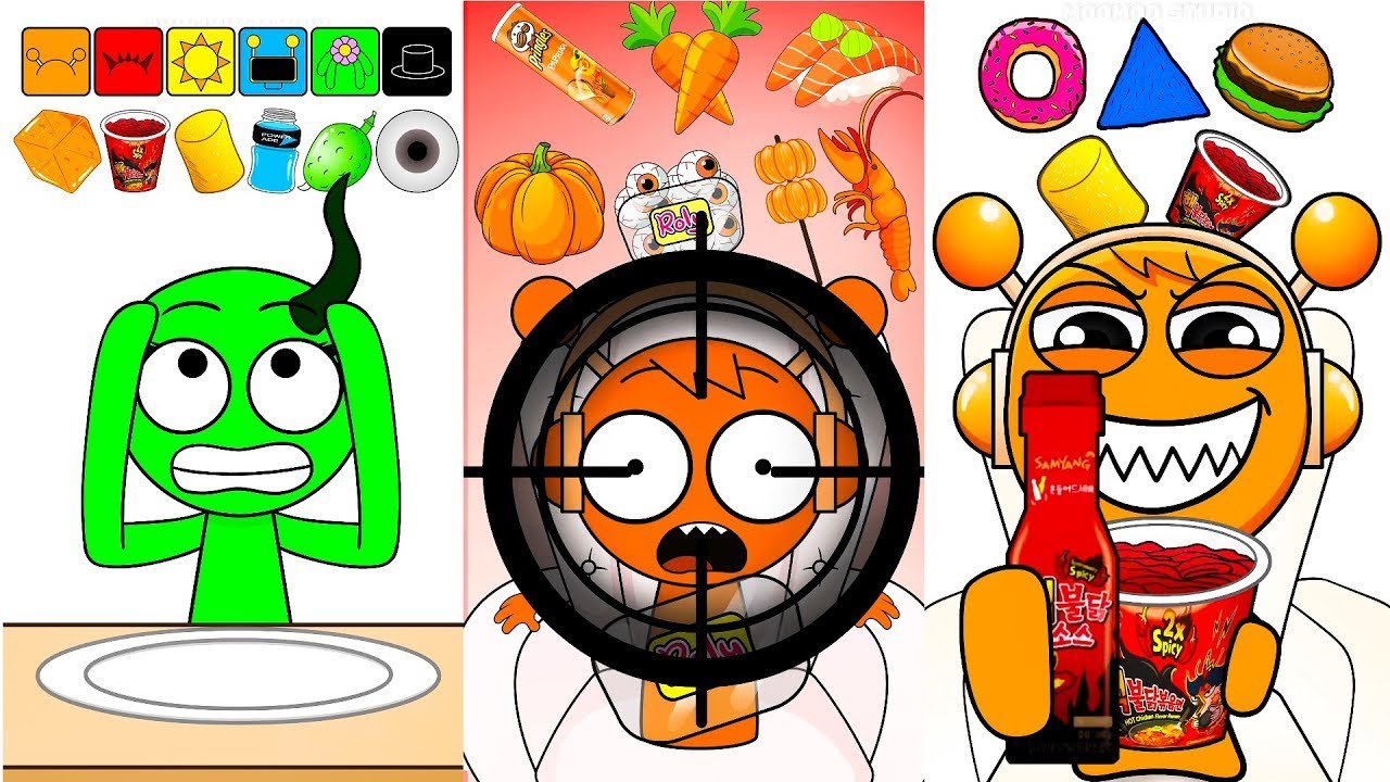 Incredibox Sprunki Challenge Emoticon Mukbang Cartoon Animation Youtube