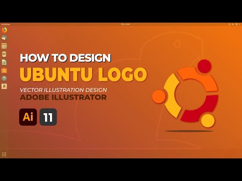 How To Draw Ubuntu Logo Using Adobe Illustrator Illustration Tutorial