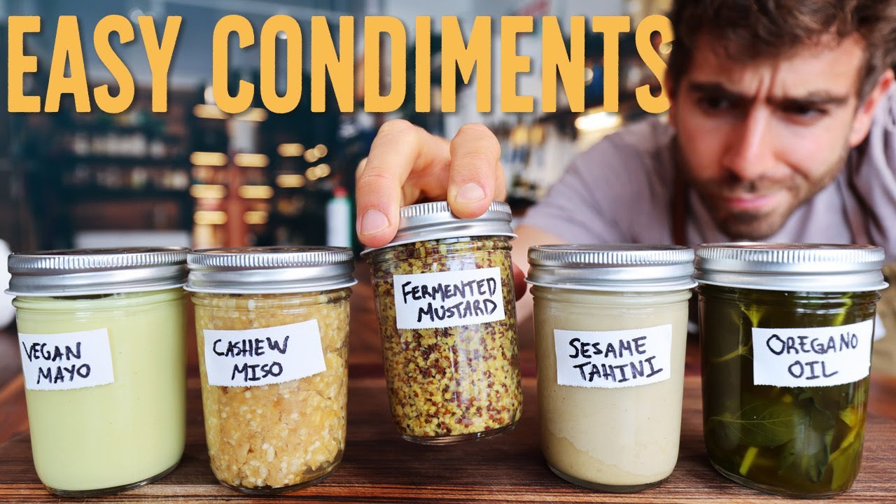 2 Ingredients Condiments That Anyone Can Make Youtube