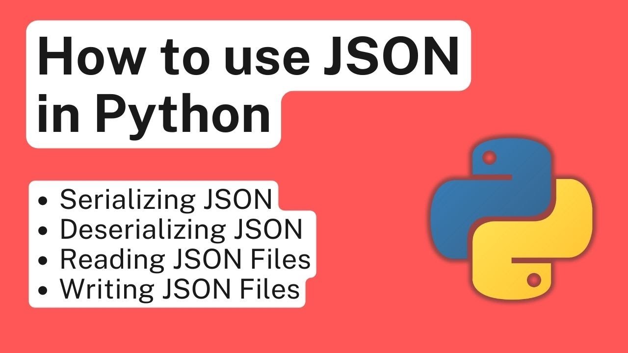 How To Use Json In Python Youtube