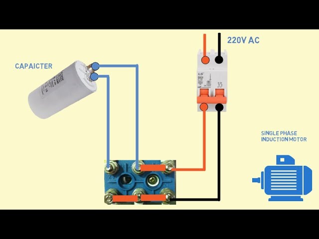 Single Phase Motor Connection With Capacitor Infoupdate Org