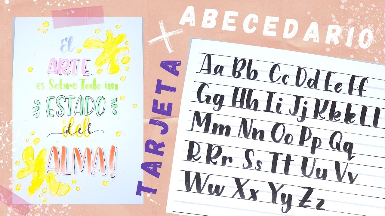 Aprende El Abecedario De Lettering Principiantes Mayúsculas Y