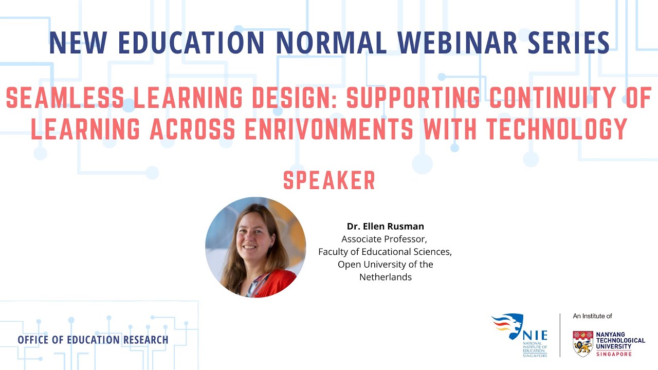 Seamless Learning Design Supporting Continuity Of Learning Across
