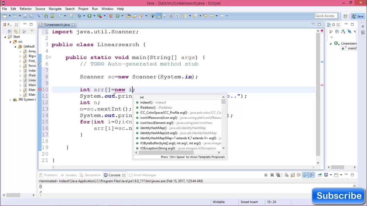 Linear Search In Java Programming Youtube