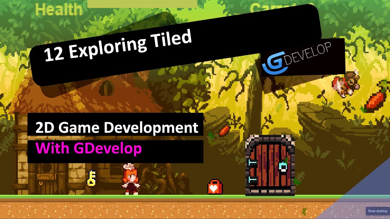 Gdevelop Tutorials 13 Create A 2d Game Creating A Tiled Project Youtube
