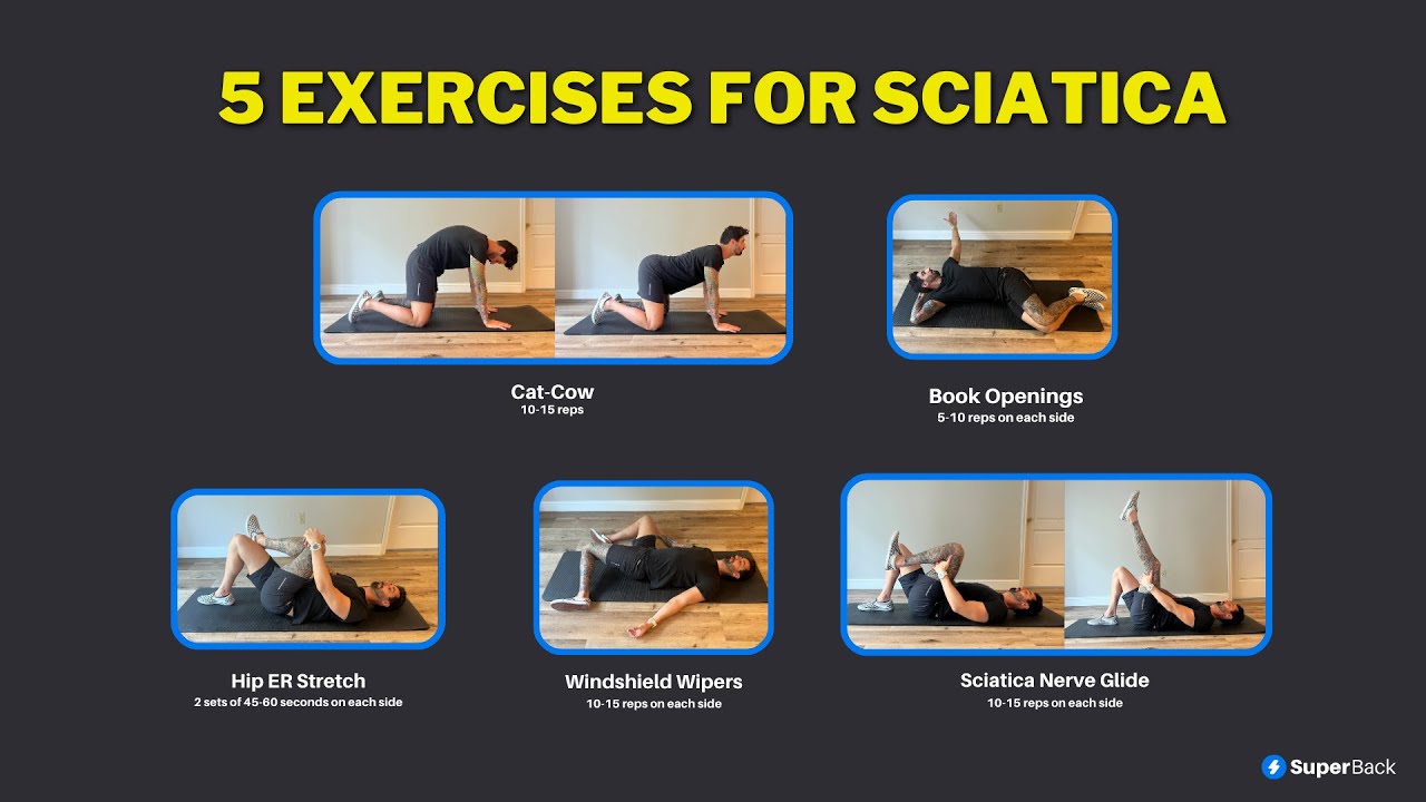 5 Exercises For Sciatica Youtube