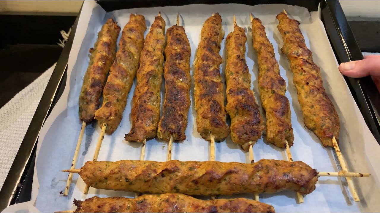 Grilled Chicken Kebab In The Oven With A Special Seasoning And An