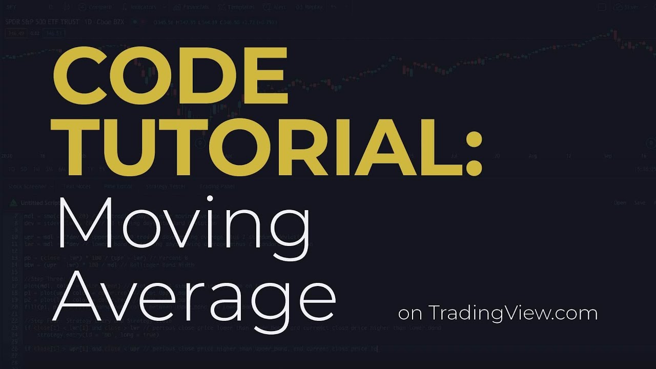 How To Code Moving Average Pinescript Tradingview Code Along Tutorial