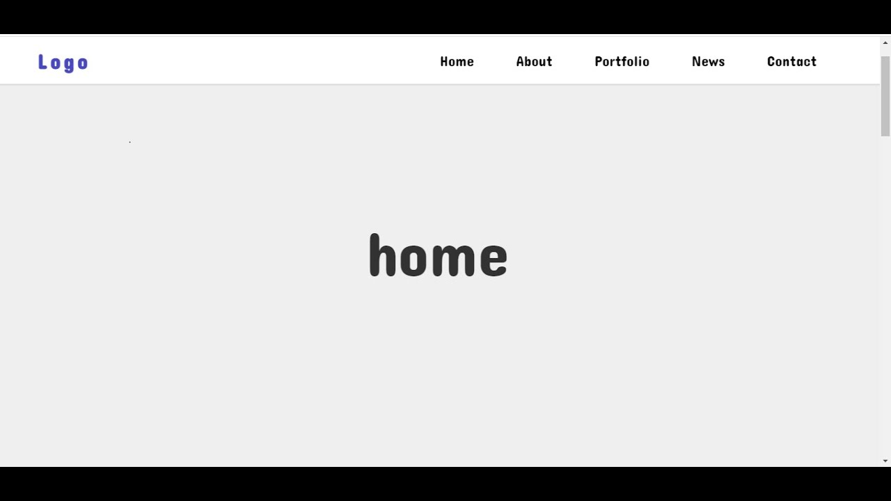 Scrollspy Using Html Css Javascript Youtube