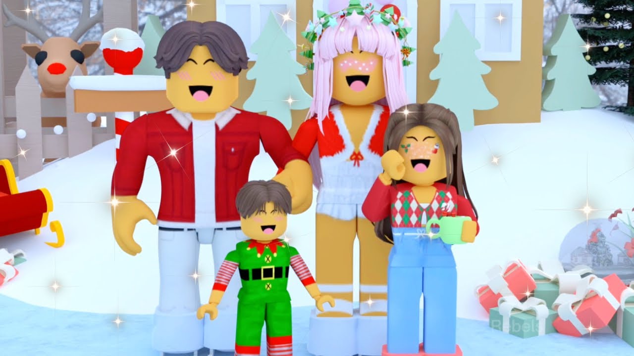New Bloxburg Family Christmas Intro Bloxburg Family Roleplay Youtube