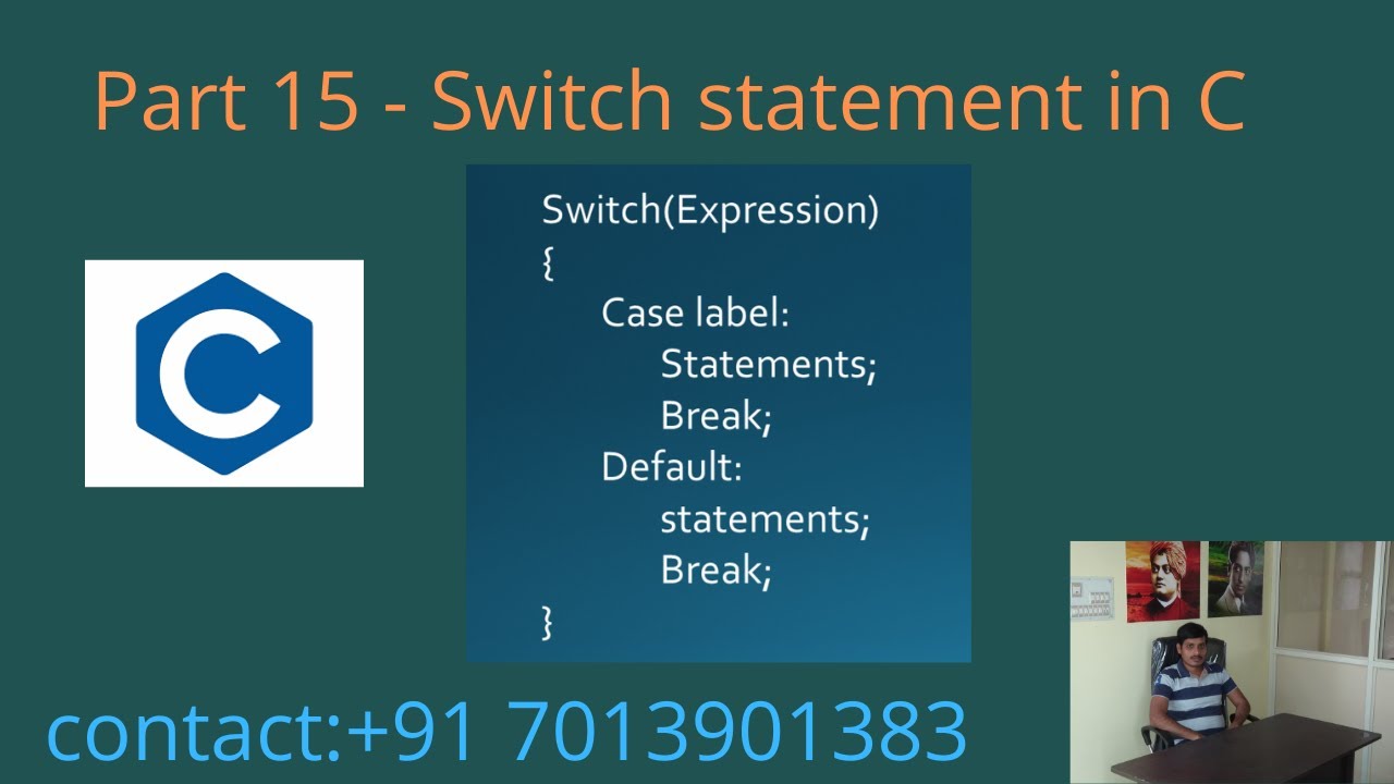 Switch Statement In C Part 15 Youtube