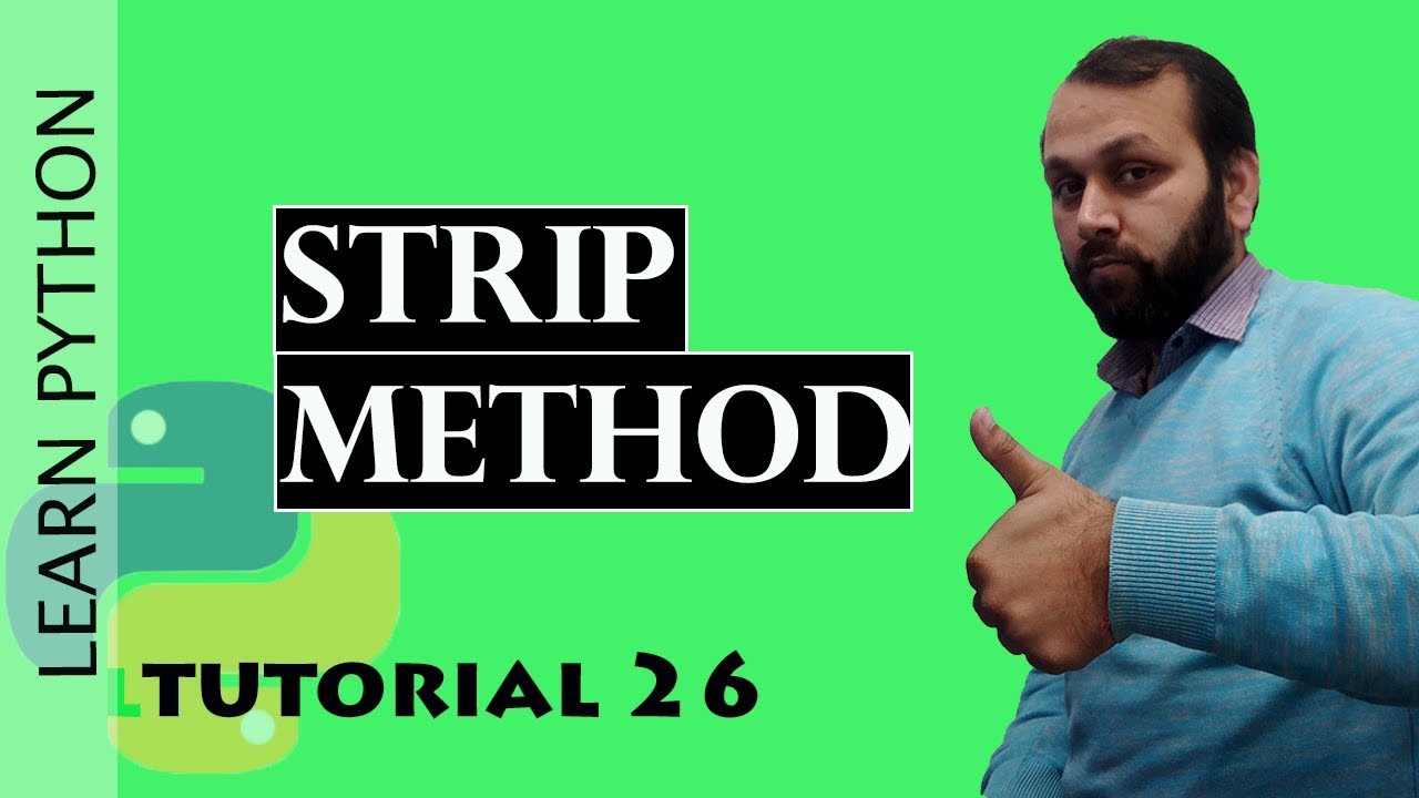 26 Python Tutorial Strip Method In Python Hindi Youtube