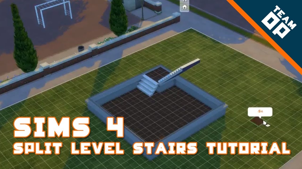Sims 4 Split Level Stairs Tutorial Youtube