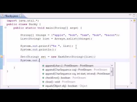 Intermediate Java Tutorial 16 Hashset Youtube