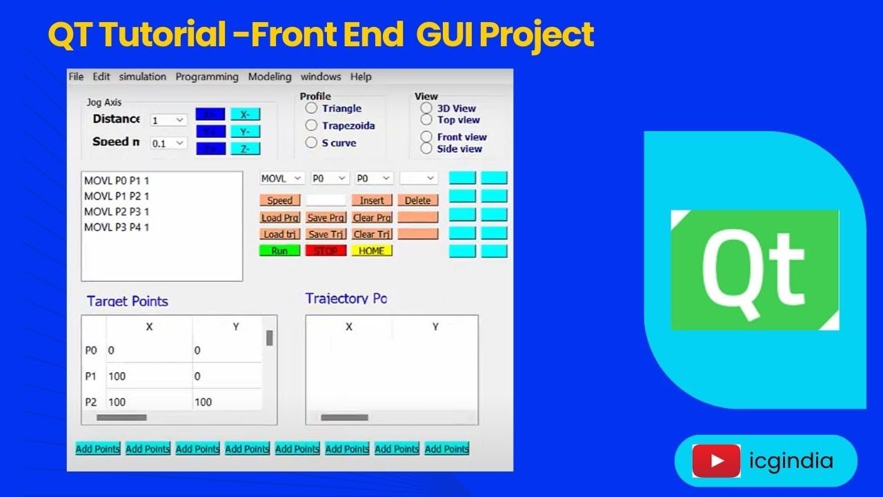Qt C Tutorial Project Front End Gui Youtube