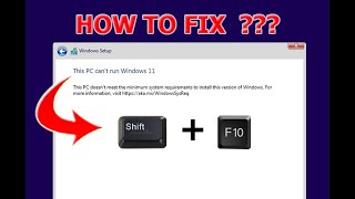Bypass Tpm Secure Boot To Install Windows 11 Without Tpm This Pc Can T