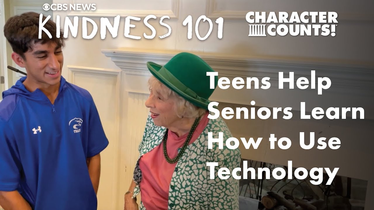 Patience Teens Help Seniors Learn How To Use Technology Youtube