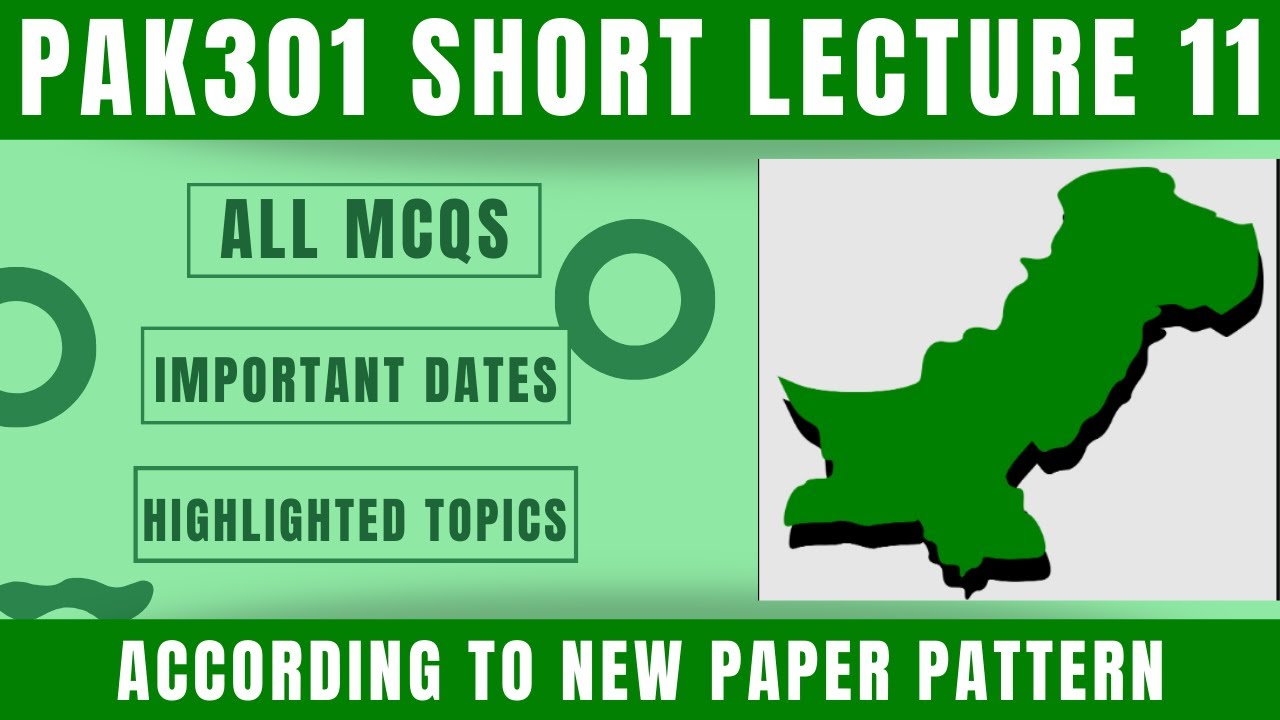 Pak301 Short Lecture 11 Highlighted Questions Pak301short Lectures