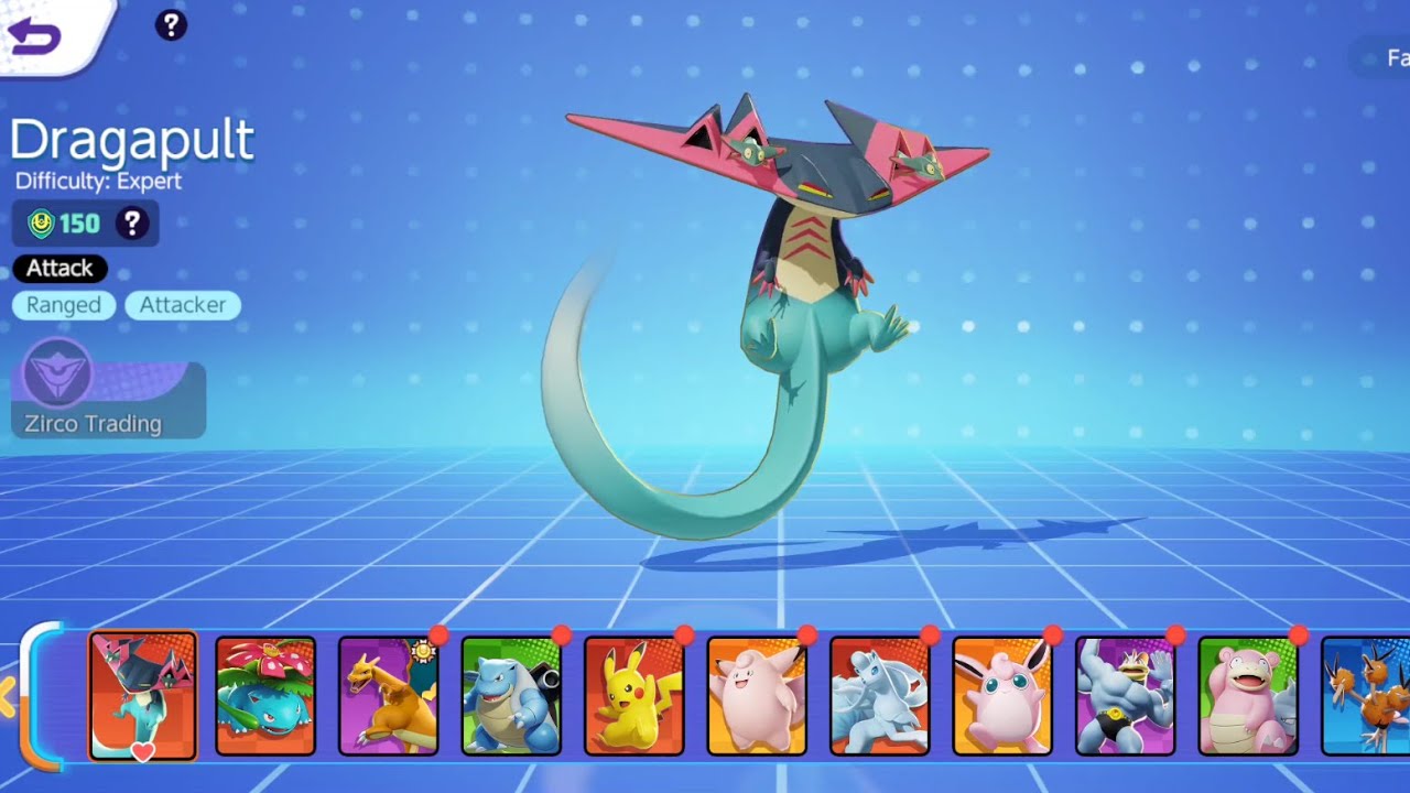 Pokemon Unite Dragapult Attacker Gameplay Youtube