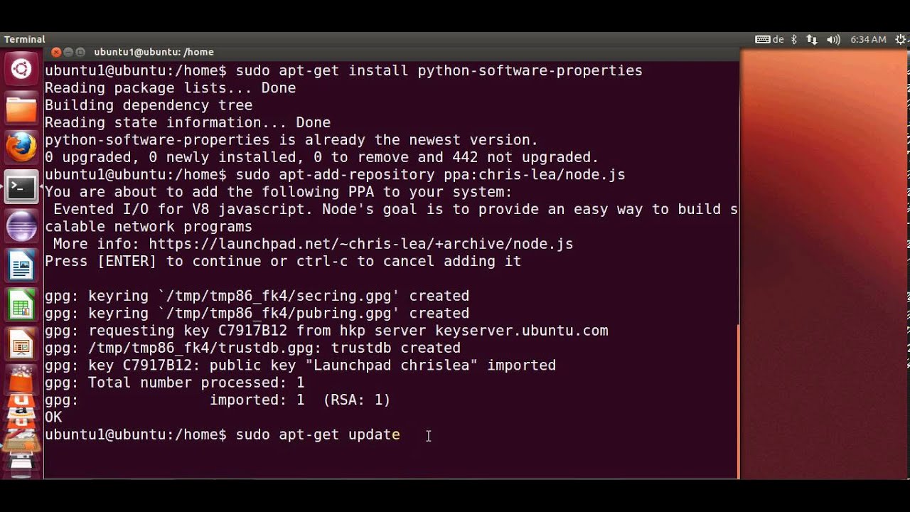 How To Install Node Js On Ubuntu Youtube