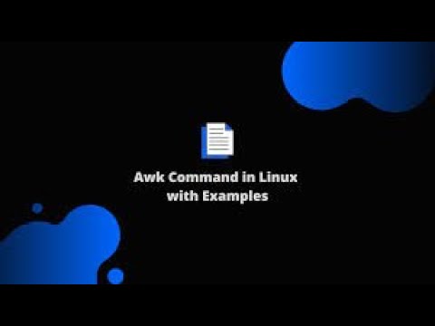 Awk Linux Command Explained Youtube