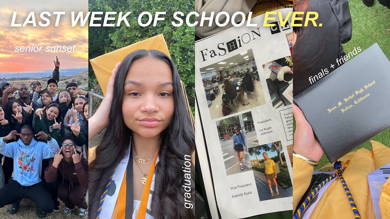 Last Week Of Highschool Vlog Senior Sunset Finals Graduation рџћ в ђпёџ