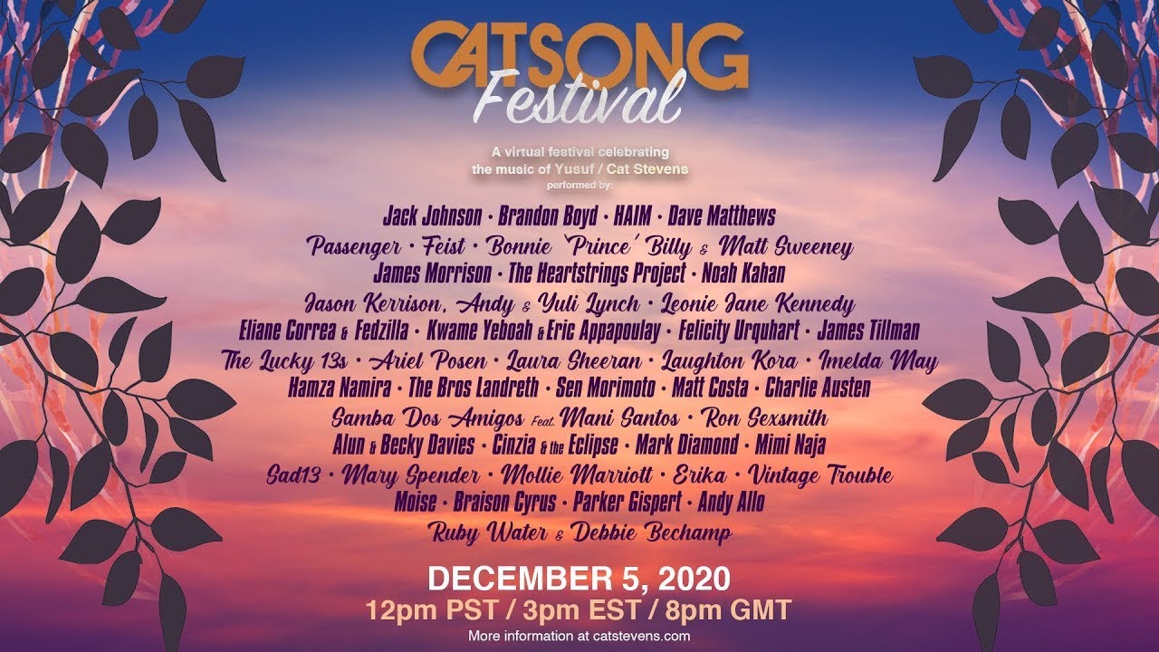 Yusuf Cat Stevens Catsong Festival 2020 Youtube