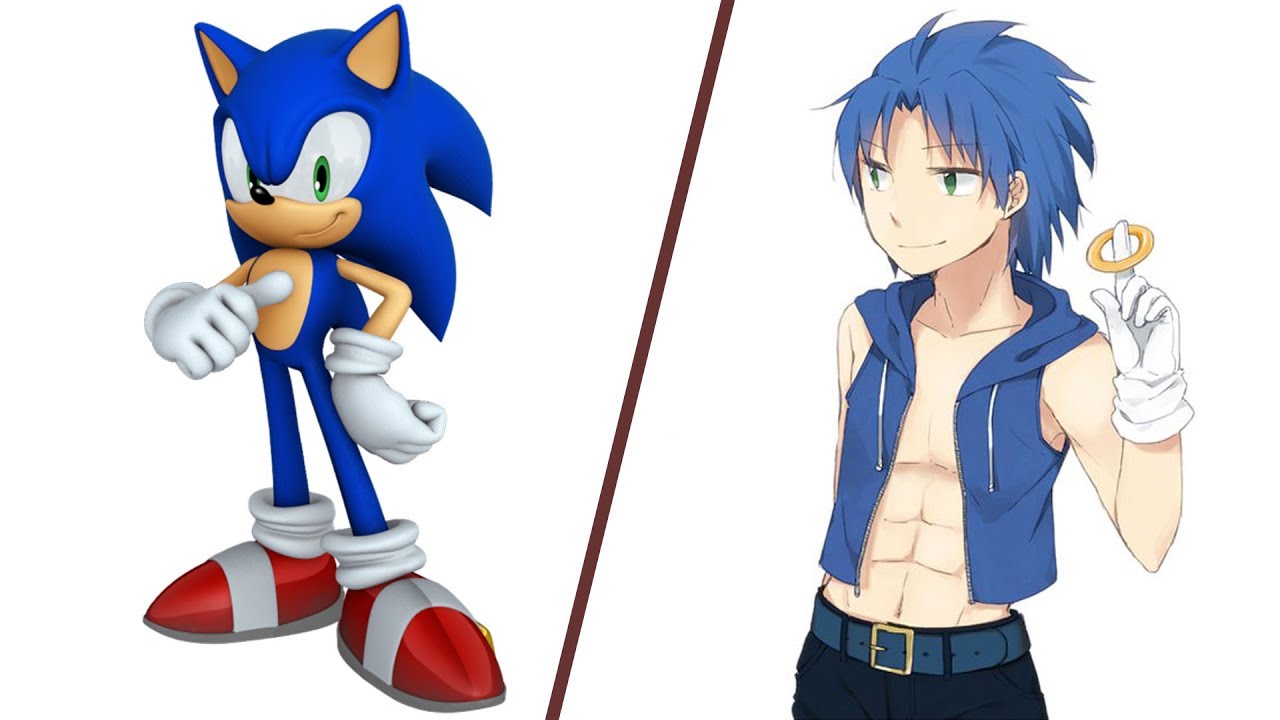 Human Sonic Characters Human Sonic Characters Sonic The Hedgehog