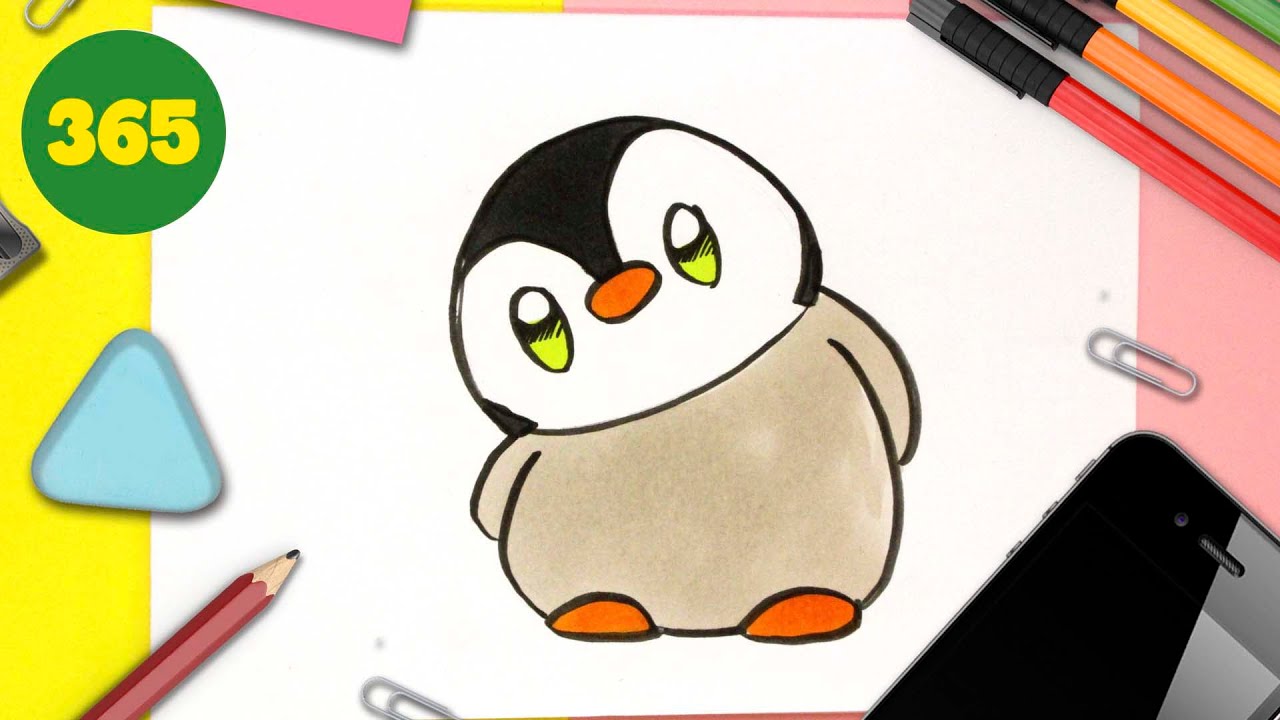 Comment Dessiner Un Pingouin Kawaii Comment Dessiner Des Animaux