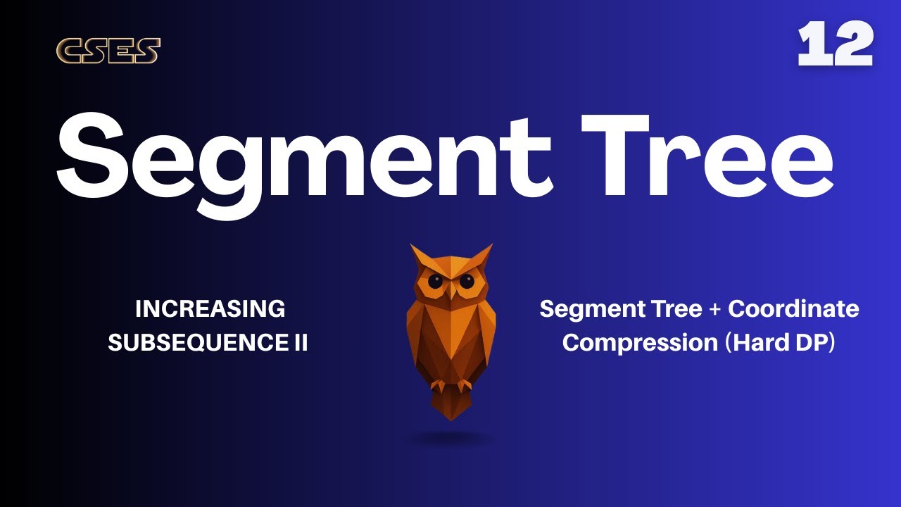 Increasing Subsequence Ii Cses Segment Tree Coordinate