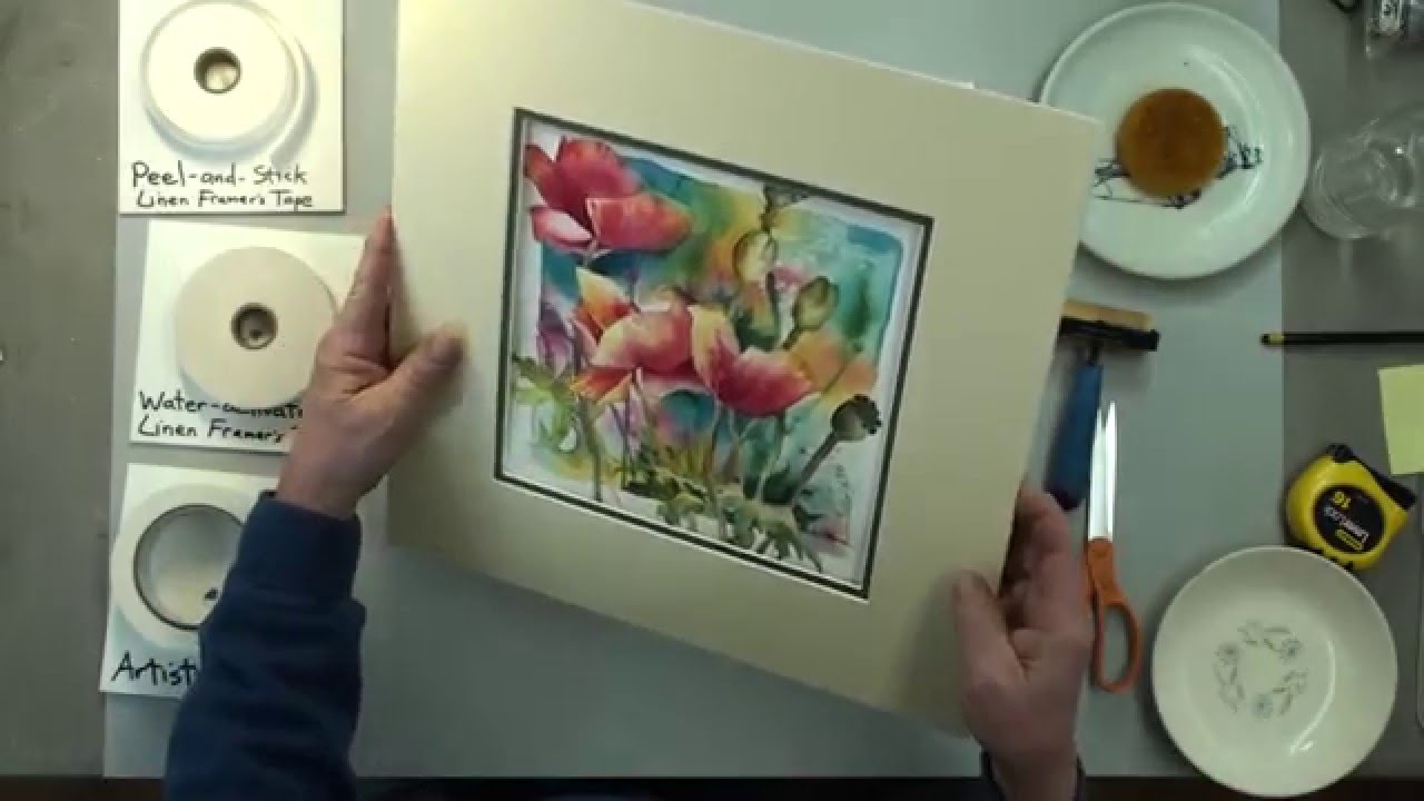 How To Mat An Artwork Hinging And Mounting By Our Professional Framer